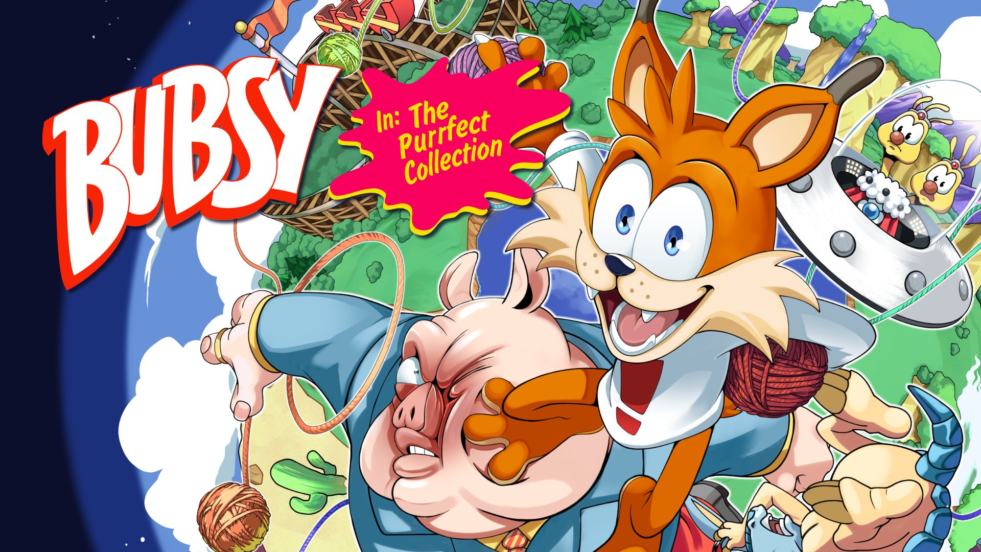 Bubsy in：Adam Bryce Thomas的Purrfect Collection Key Art揭幕