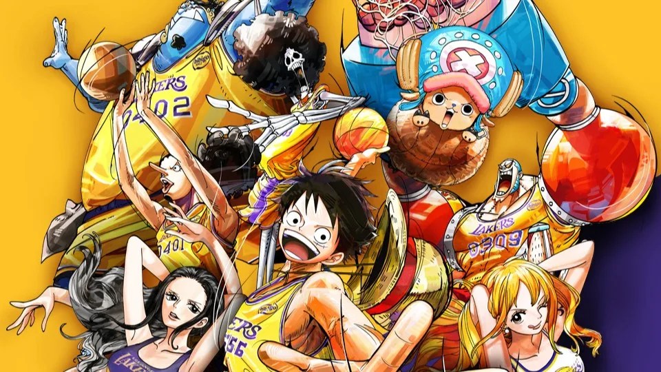 海贼王 (One Piece) 与洛杉矶湖人队 (Los Angeles Lakes) 携手打造游戏之夜联名系列 - Mzdya.com