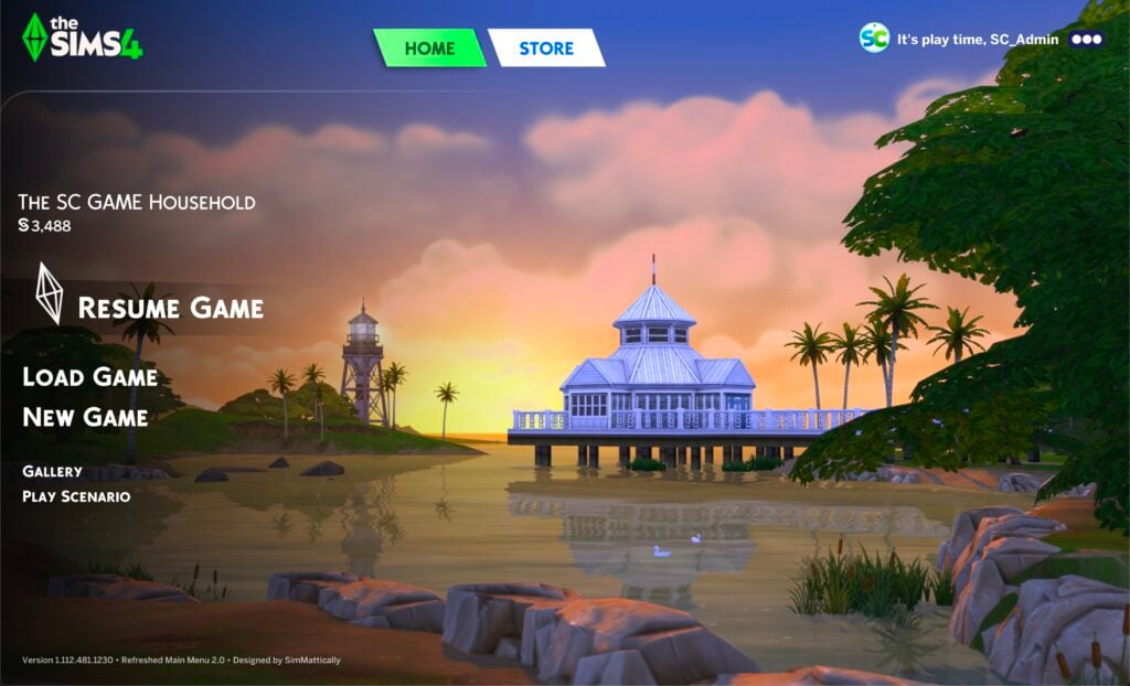 更新的模拟人生4主菜单mod在这里！ - Mzdya.com