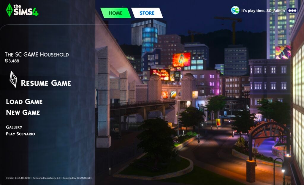 更新后的《模拟人生 4》主菜单 Mod 现已推出！ - Mzdya.com