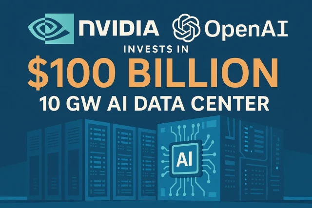 NVIDIA向OpenAI投资1000亿美元，10GW AI数据中心合作伙伴关系 - Mzdya.com